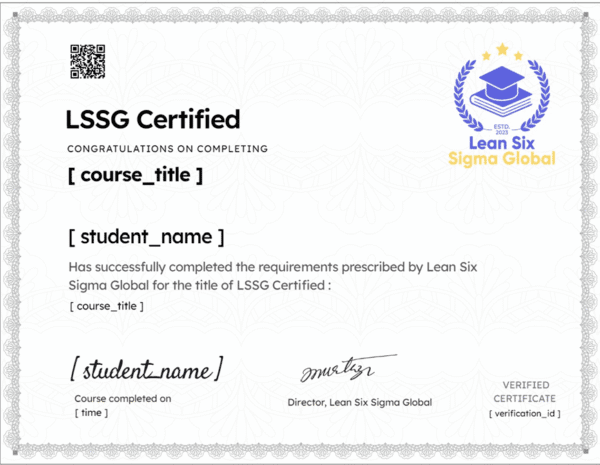 Lean Six Sigma Global | Lean Six Sigma Certification Online